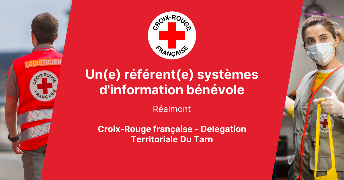 Un(e) référent(e) systèmes d'information bénévole avec Croix-Rouge ...