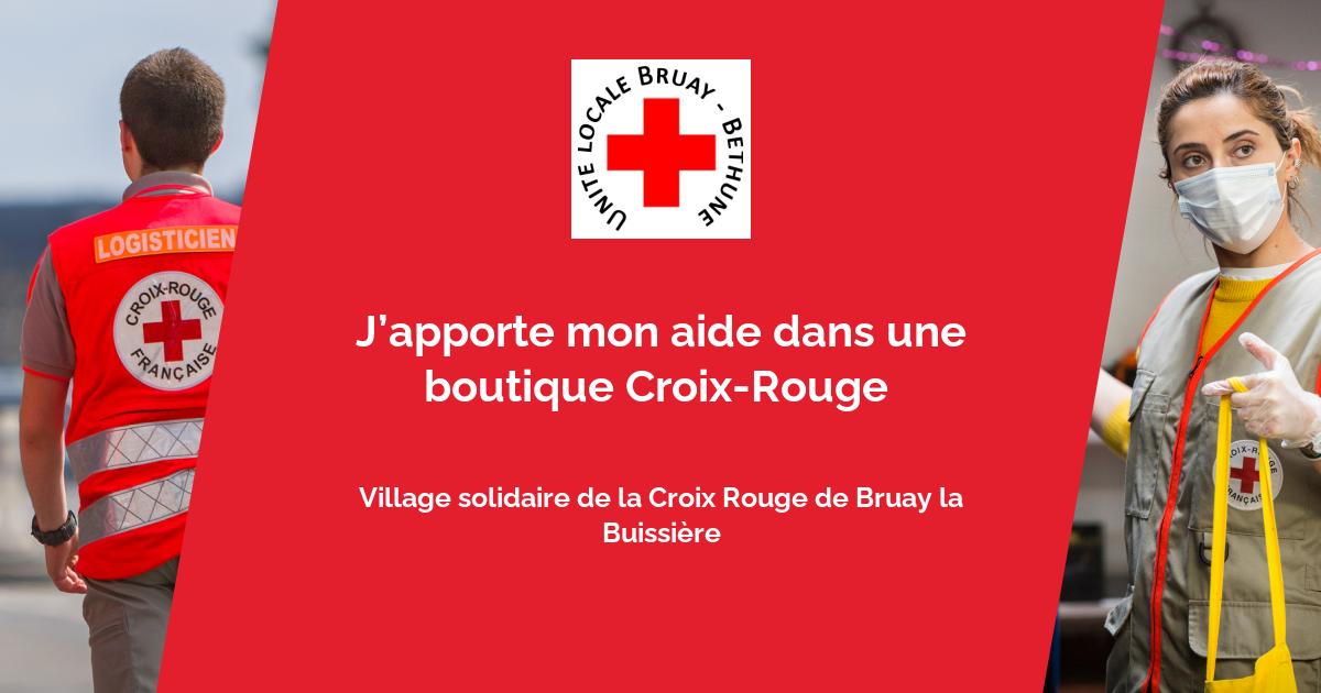 J’apporte mon aide dans une boutique Croix-Rouge👕 avec Village ...